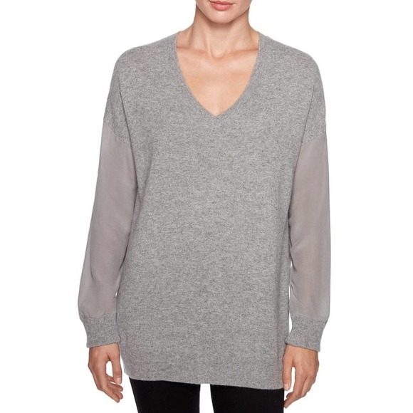 Magaschoni | Sweaters | Magaschoni Long Sleeve Silk Cashmere Pullover S ...